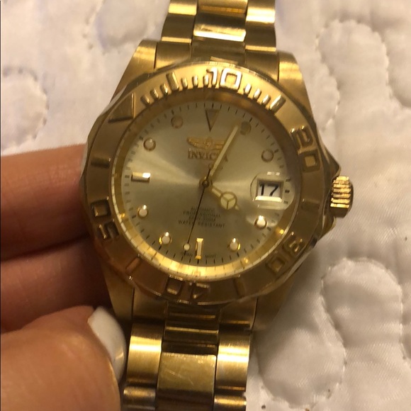 Invicta | Jewelry | Invicita Gold Watch | Poshmark